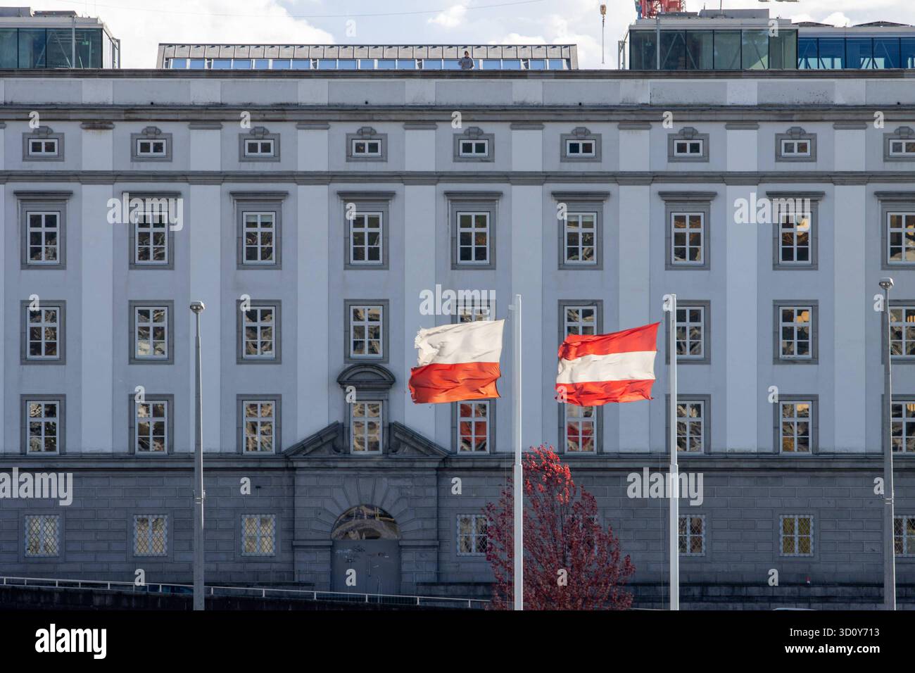 Fahnen, Flaggen 25.10.2025, Linz, AUT, Fahnen, Flaggen, im Bild ...