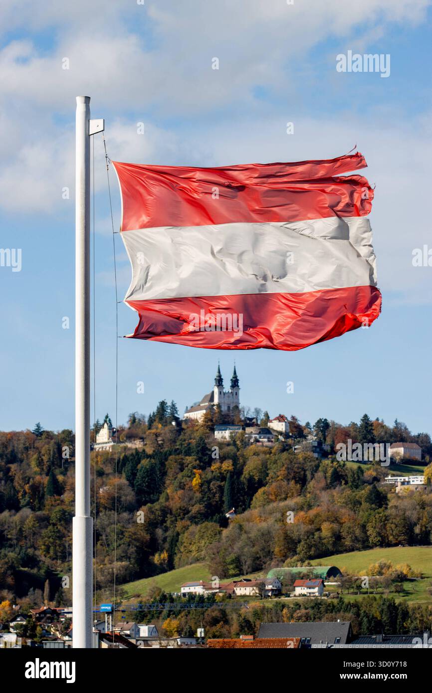 Fahnen, Flaggen 25.10.2025, Linz, AUT, Fahnen, Flaggen, im Bild ...