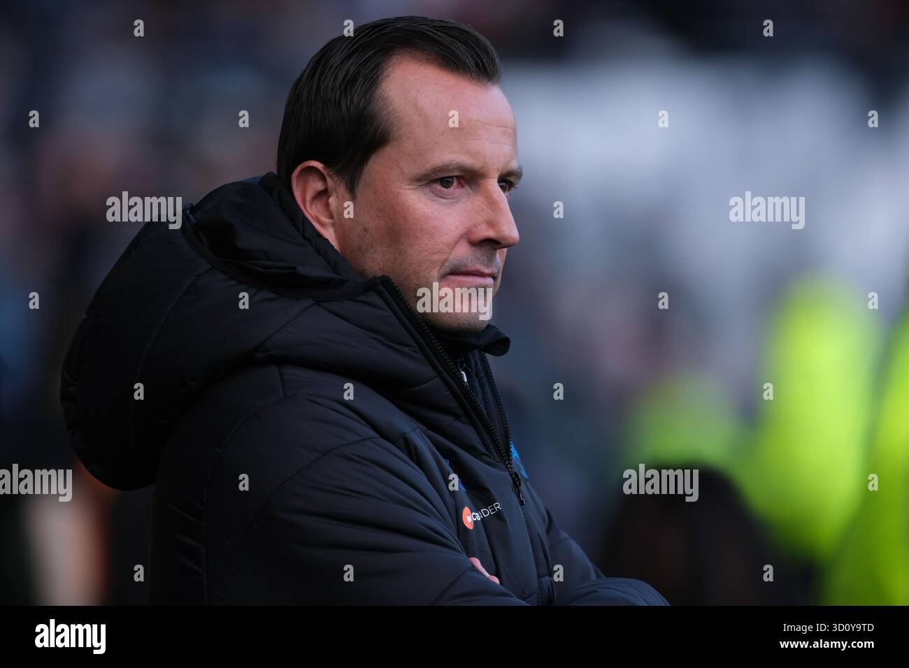 Queens Park Rangers Head Coach Julien Stephan prior to kick off during ...