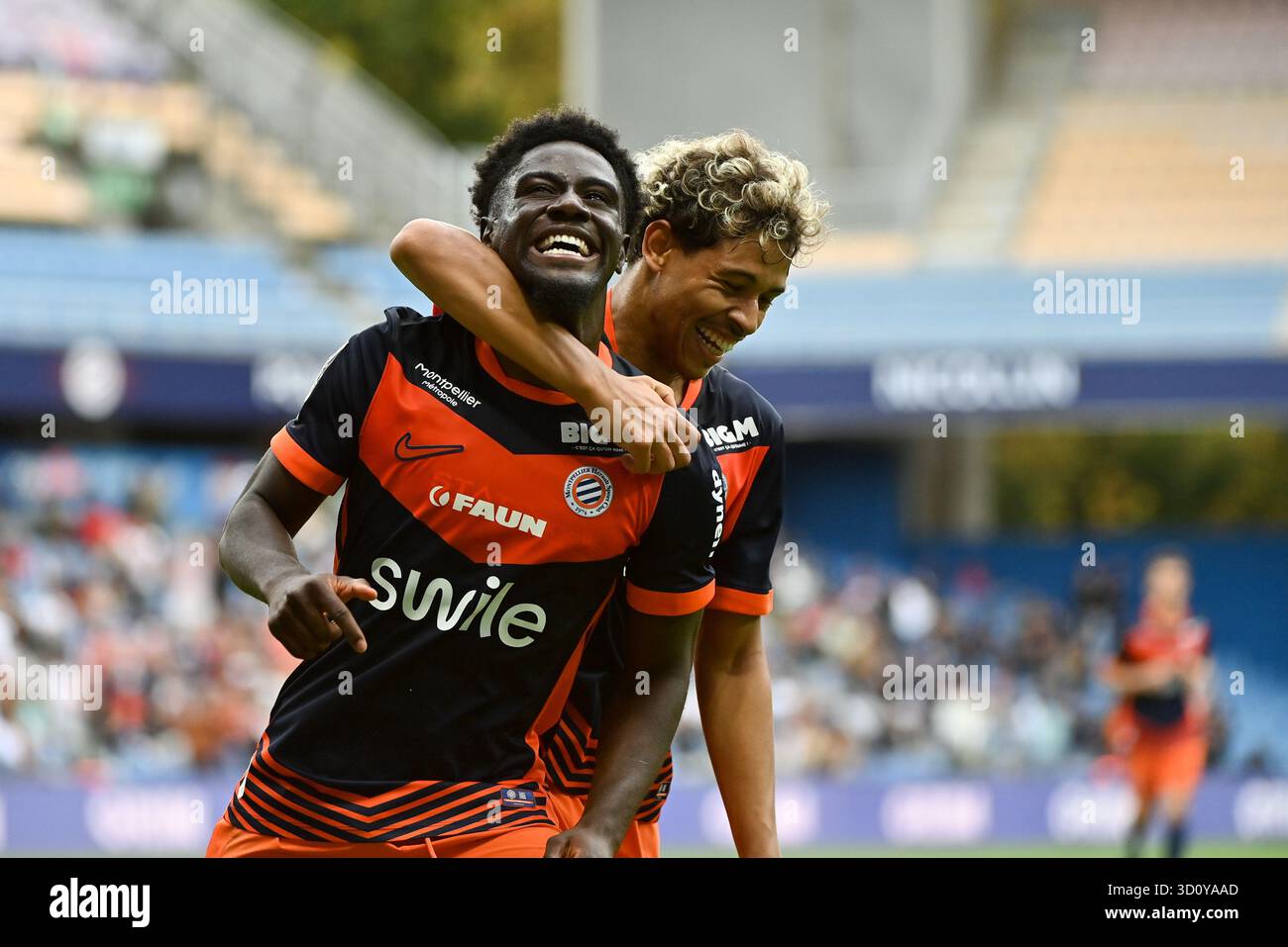 07 Nathanael MBUKU (mhsc) - 10 Khalil FAYAD (mhsc) during the Ligue 2 ...