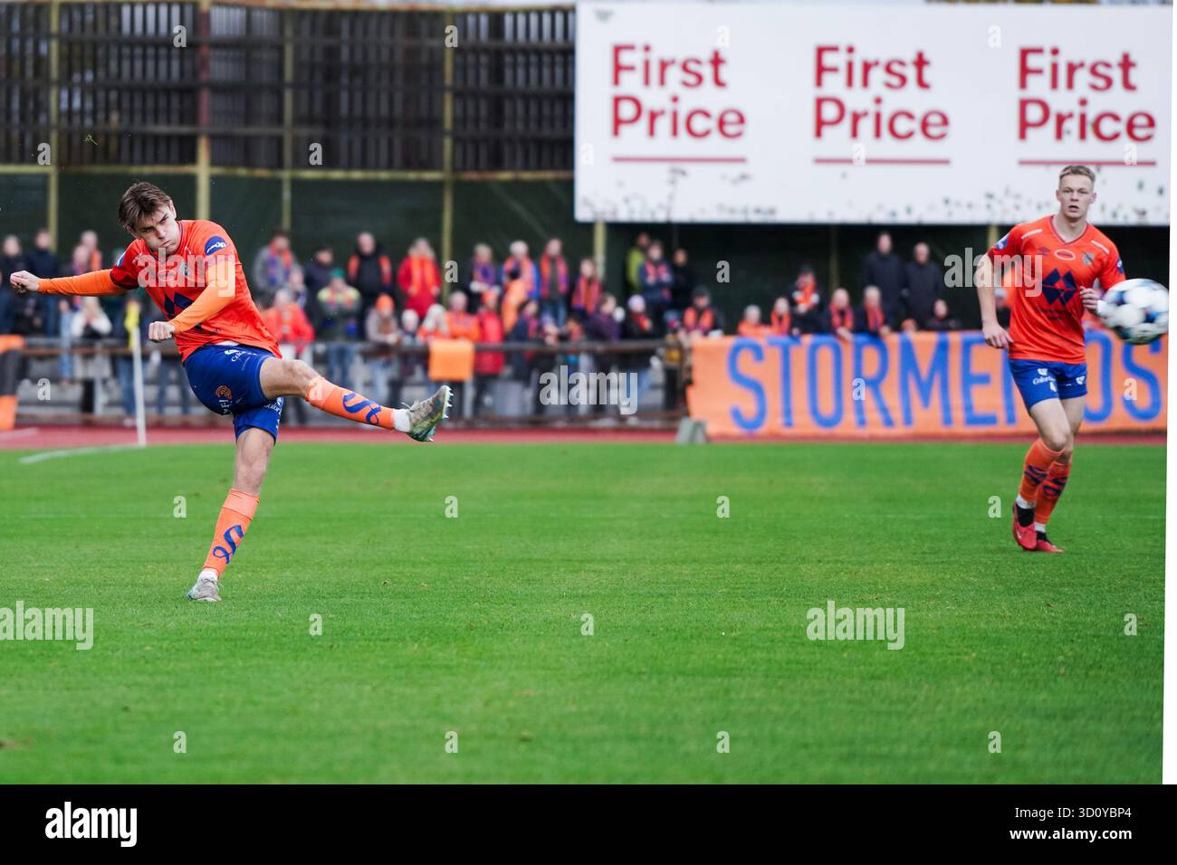 Moss 20251025. The 1st division football match between Moss FK and ...