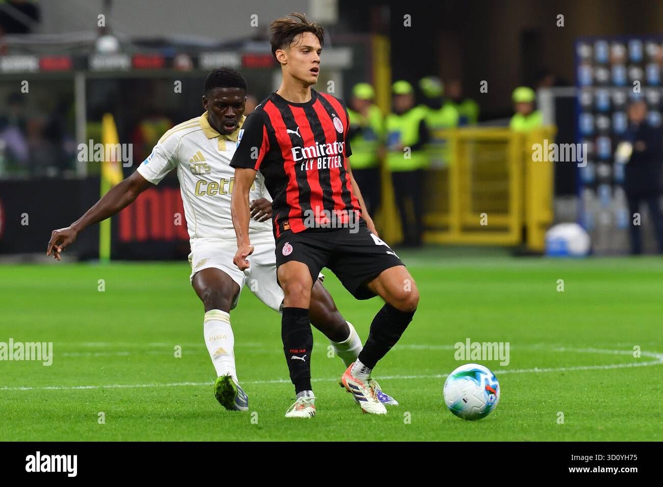 Samuele Ricci (Milan) during AC Milan vs Pisa SC, Italian soccer Serie ...
