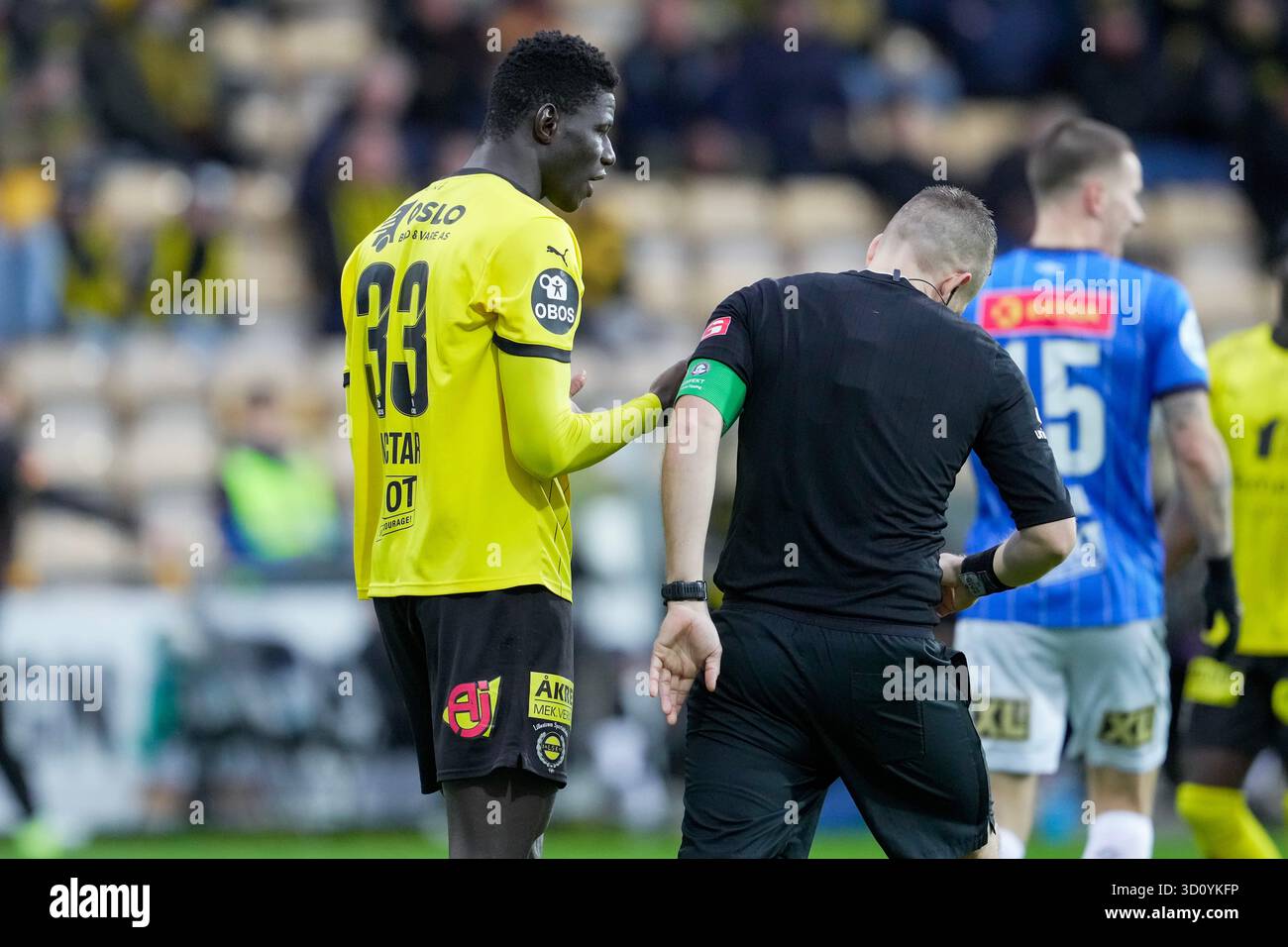 Lillestrøm 20251025. Lillestrøm's Moctar Diop during the 1st division ...