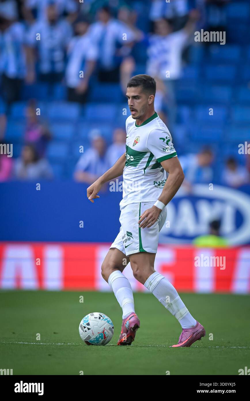 Andre Silva (Elche CF) controls the ball during a La Liga EA Sports ...