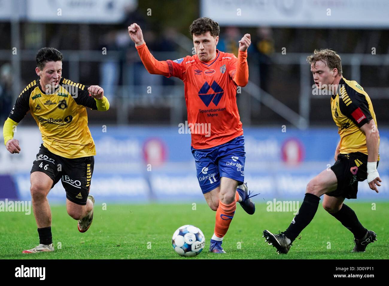 Moss 20251025. The 1st division football match between Moss FK and ...