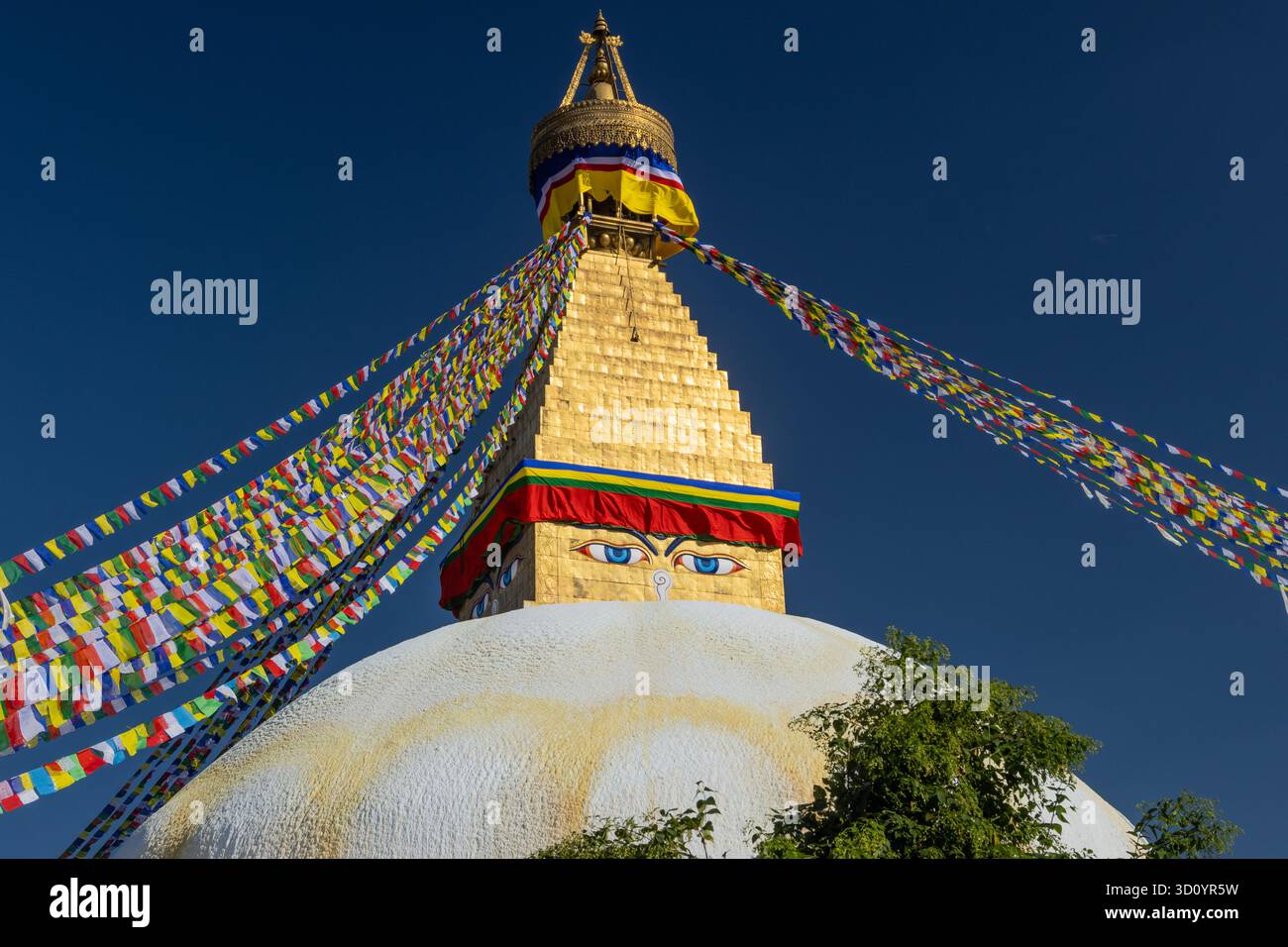 Boudha Stupa, the largest stupa in Nepal, Buddhist religious complex ...