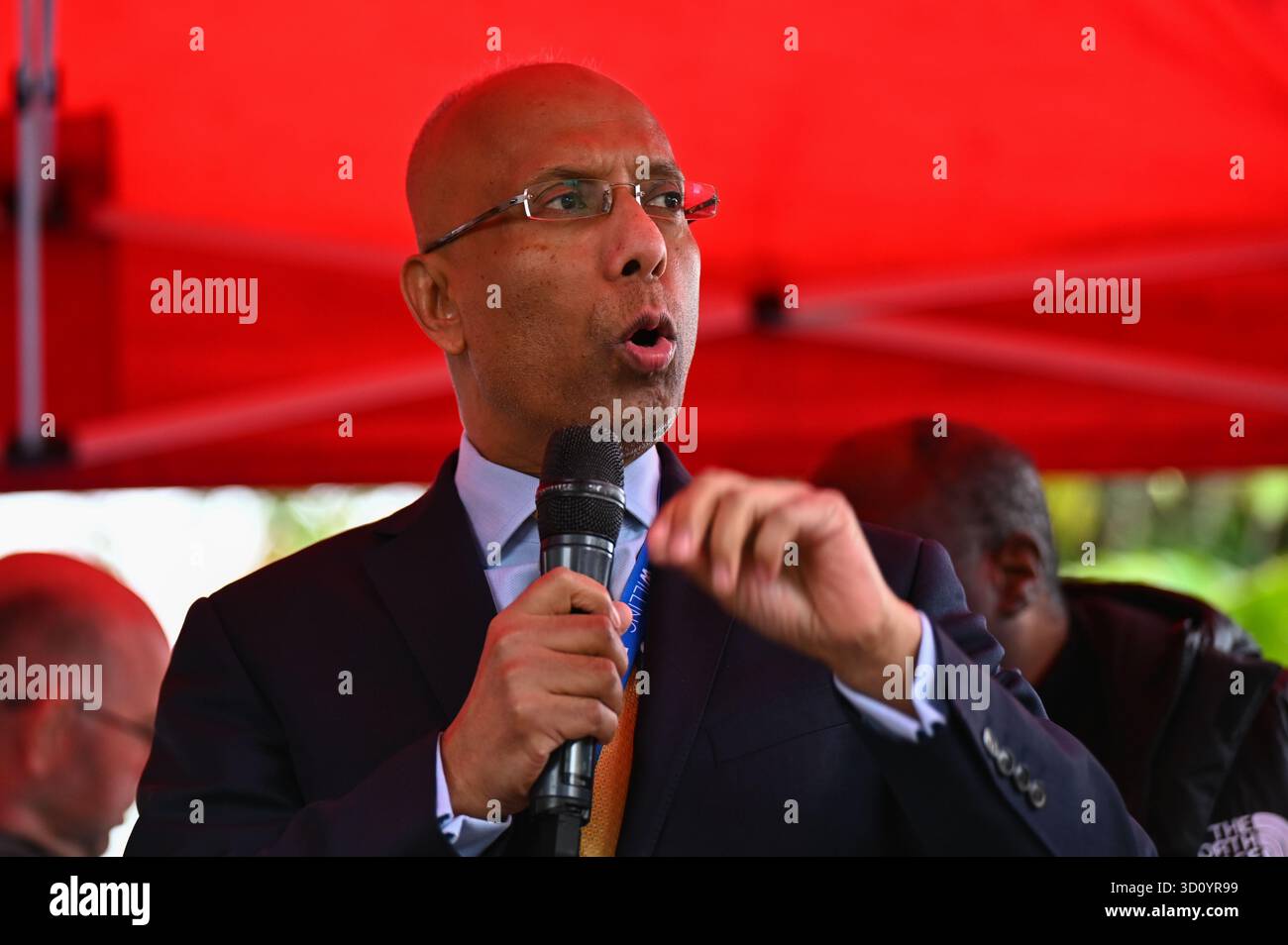 London, UK. 25th Oct, 2025. Speaker Lutfur Rahman joined Stand Up to ...
