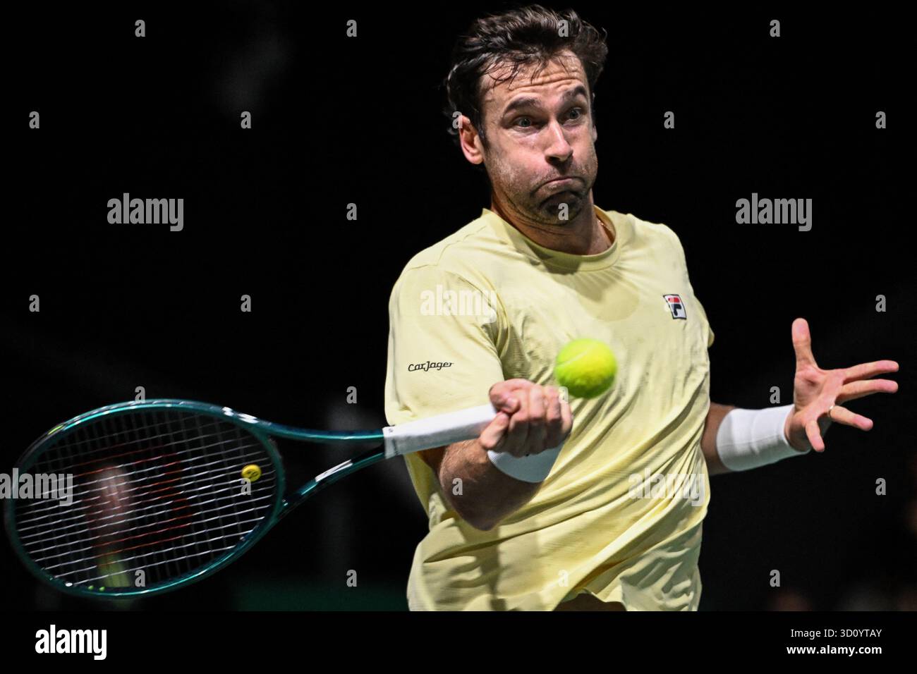 Quentin Halys competes during the Rolex Paris Masters 2025 ...
