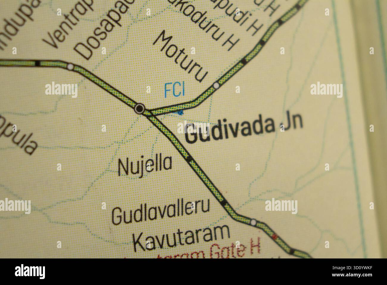 Gudivada Jn - India Railways junction schematic transport map train ...