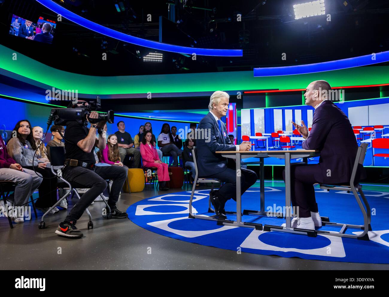 HILVERSUM – Geert Wilders (PVV) during the NOS Jeugdjournaal debate in ...