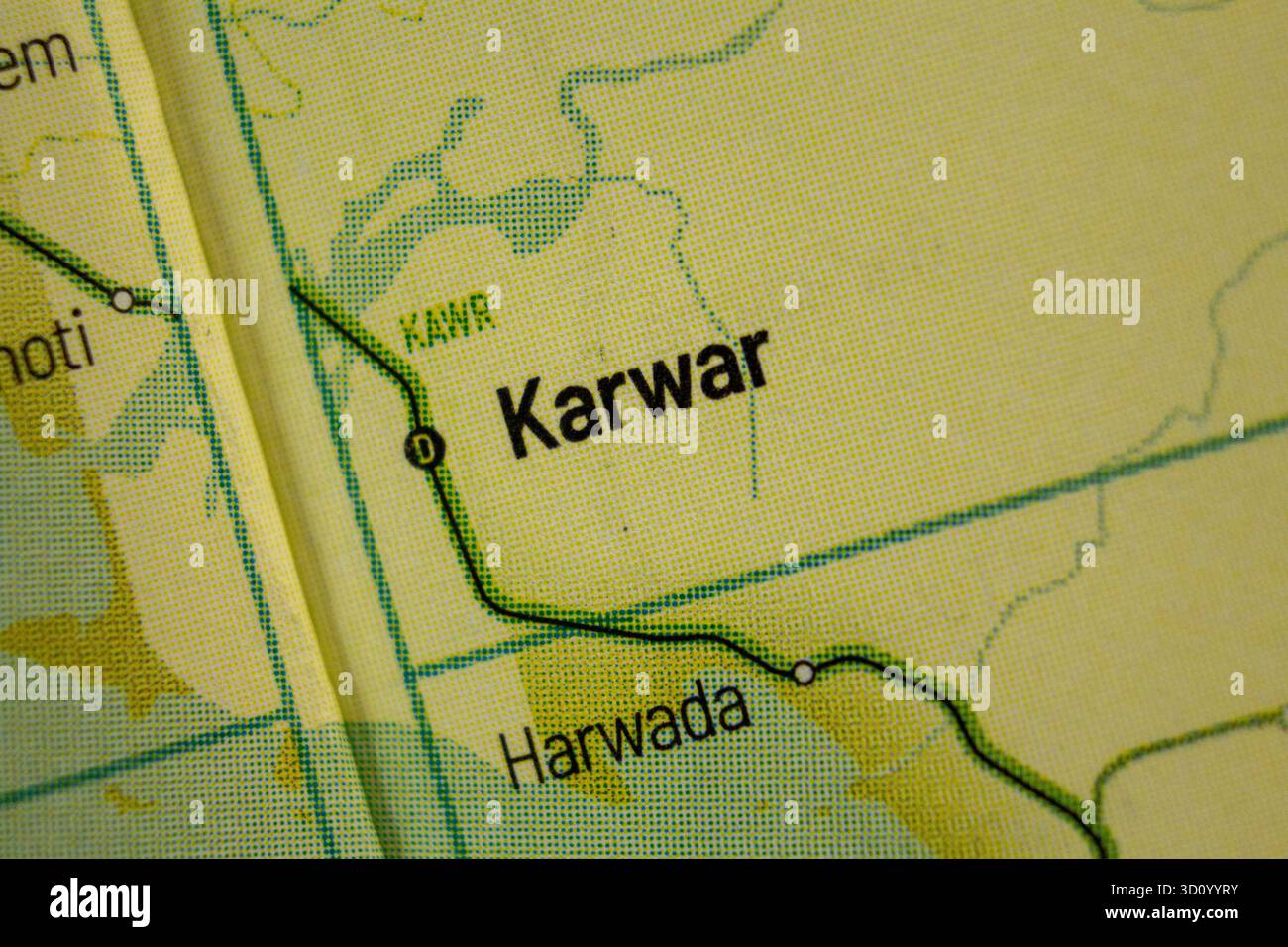 Karwar - India Railways junction schematic transport map train station ...