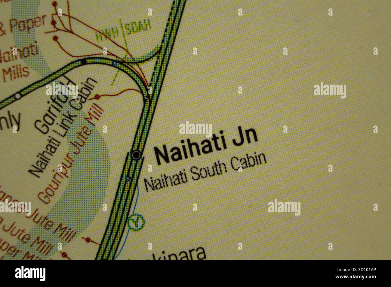 Naihati map hi-res stock photography and images - Alamy