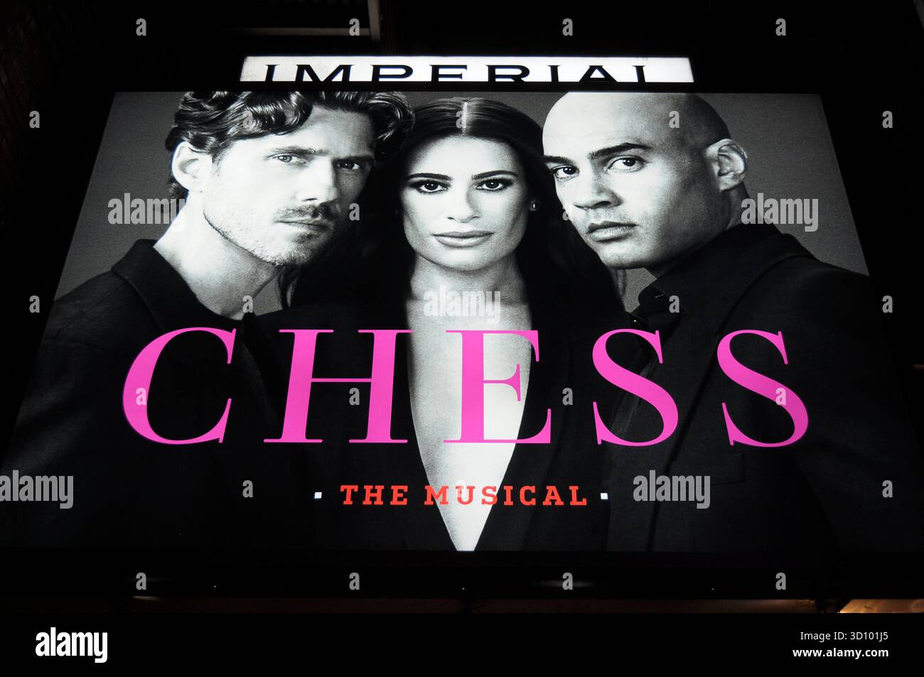The Imperial Theatre playing the Broadway show "Chess" is seen in ...
