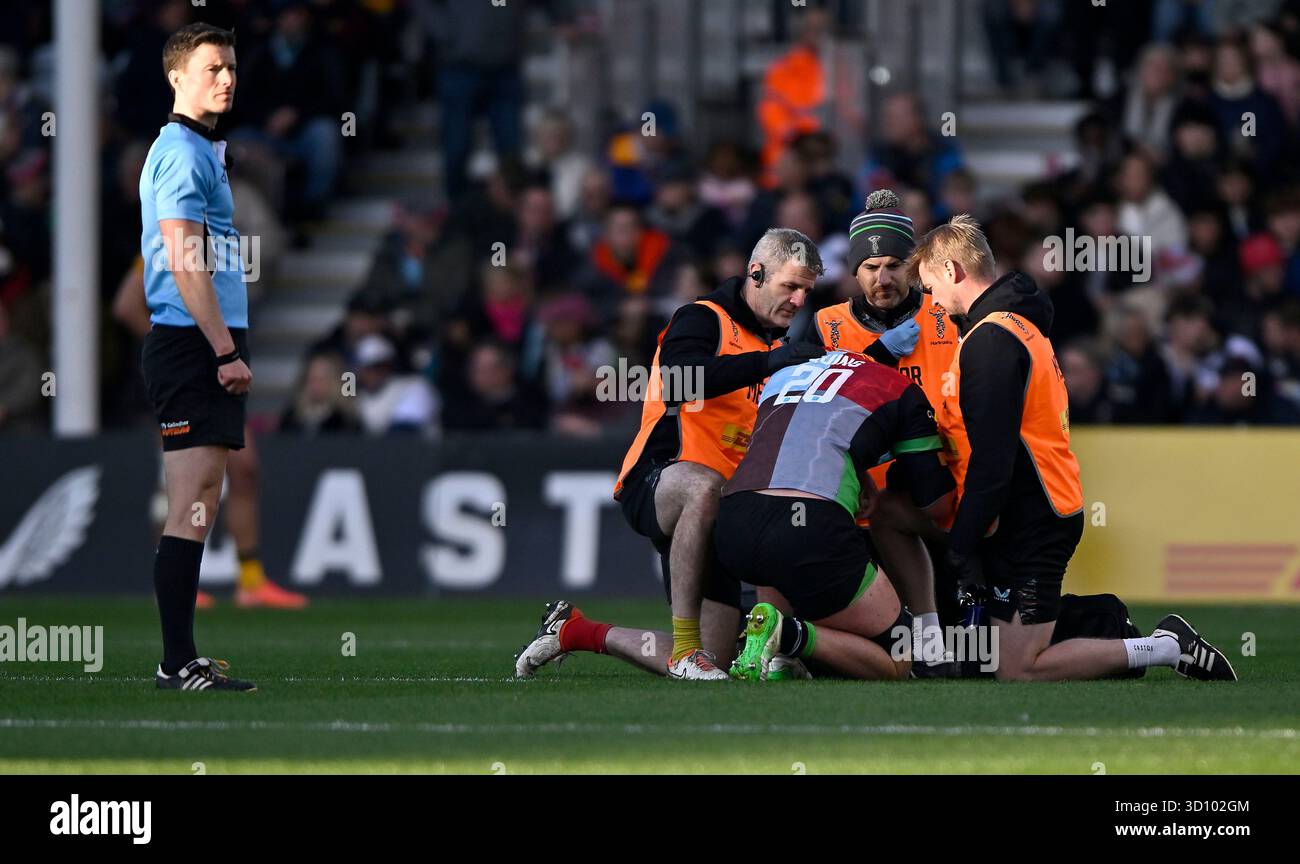 Twickenham. United Kingdom. 25 October 2025. Premiership Rugby ...