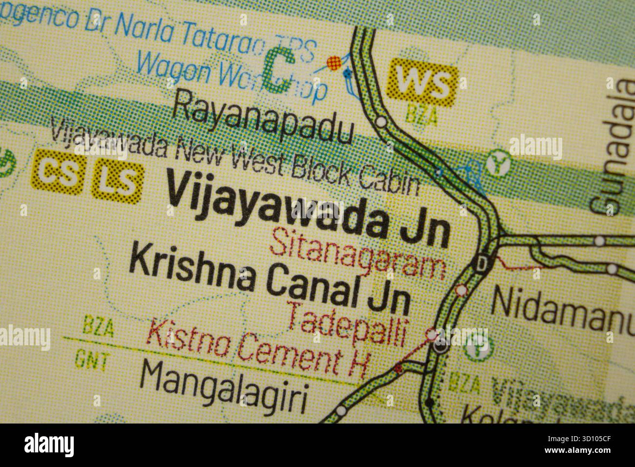 Vijayawada Jn - an India Railways junction schematic transport map ...