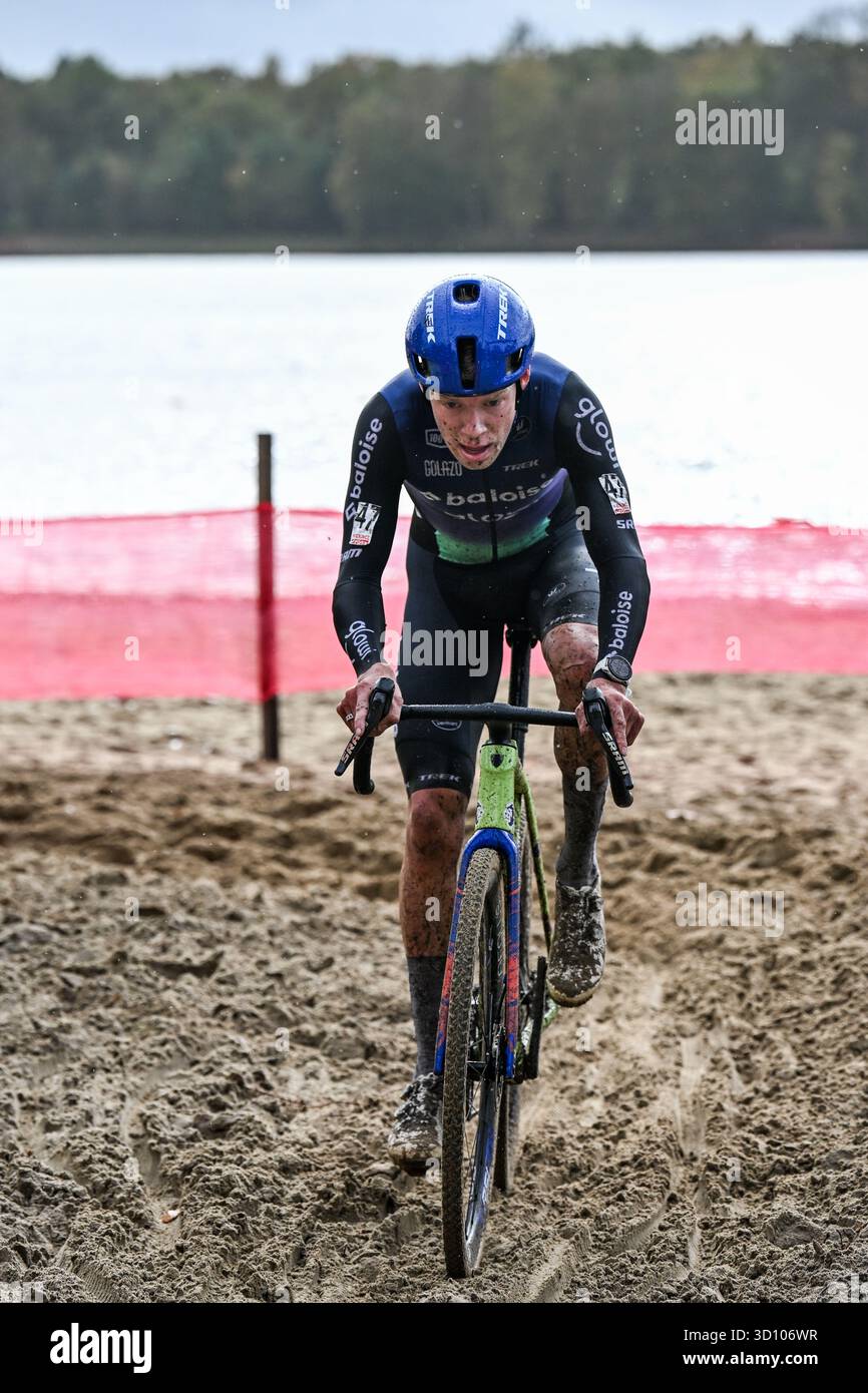 Dutch Pim Ronhaar pictured in action during the elite men's race of the ...