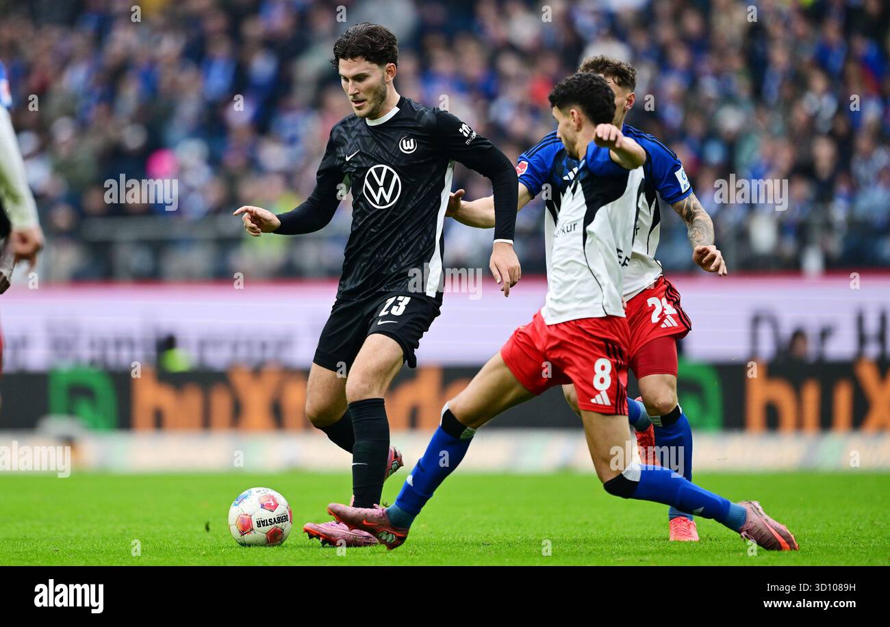 Left to right: Jonas Wind, Daniel Elfadli (HSV Hamburg) Hamburg ...
