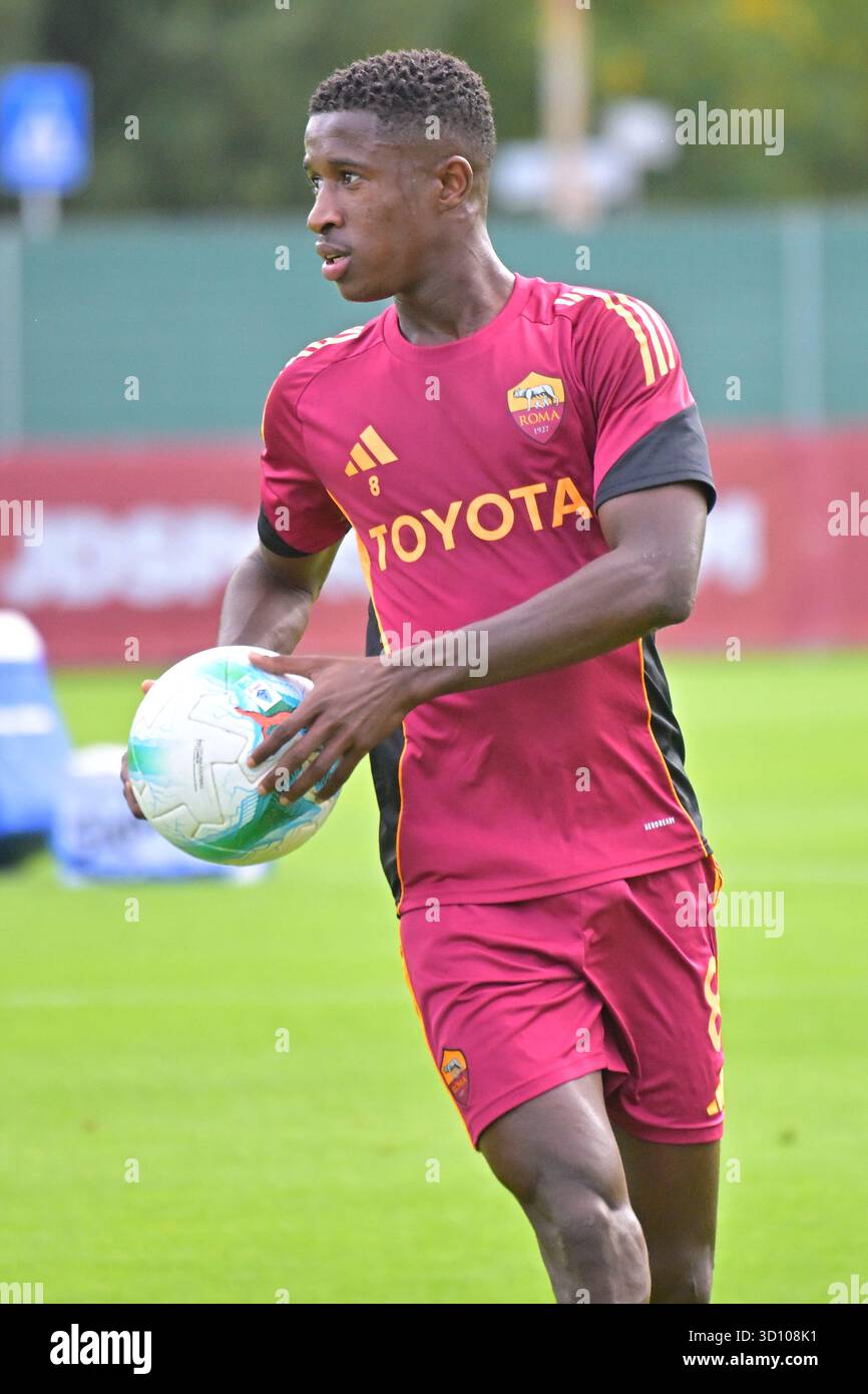 Mohammed Bah (AS Roma) at the warm up before the match of Primavera 1 ...