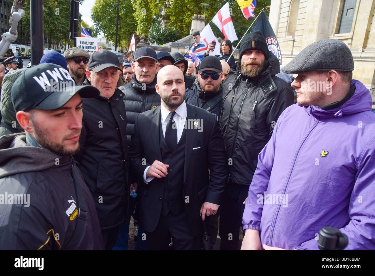 London, UK. 25th October 2025. Nick Tenconi, leader of UKIP (UK ...