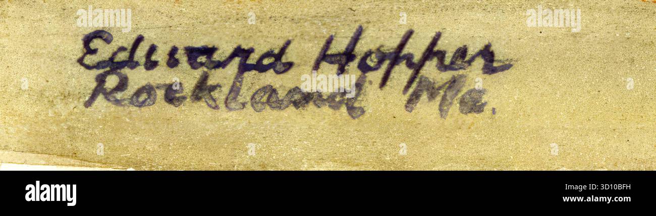 Signature of Edward Hopper Stock Photo - Alamy