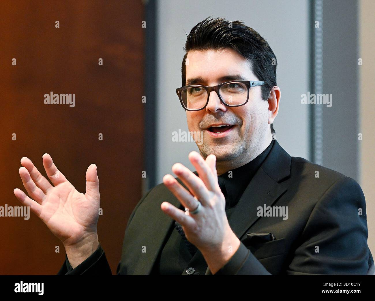 Gallant Commission Lead Counsel Simon Tremblay speaks during an ...