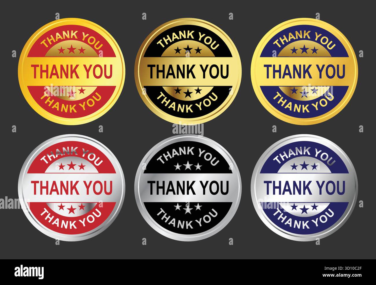 Premium Thank You Badges Representing Gratitude Appreciation and ...