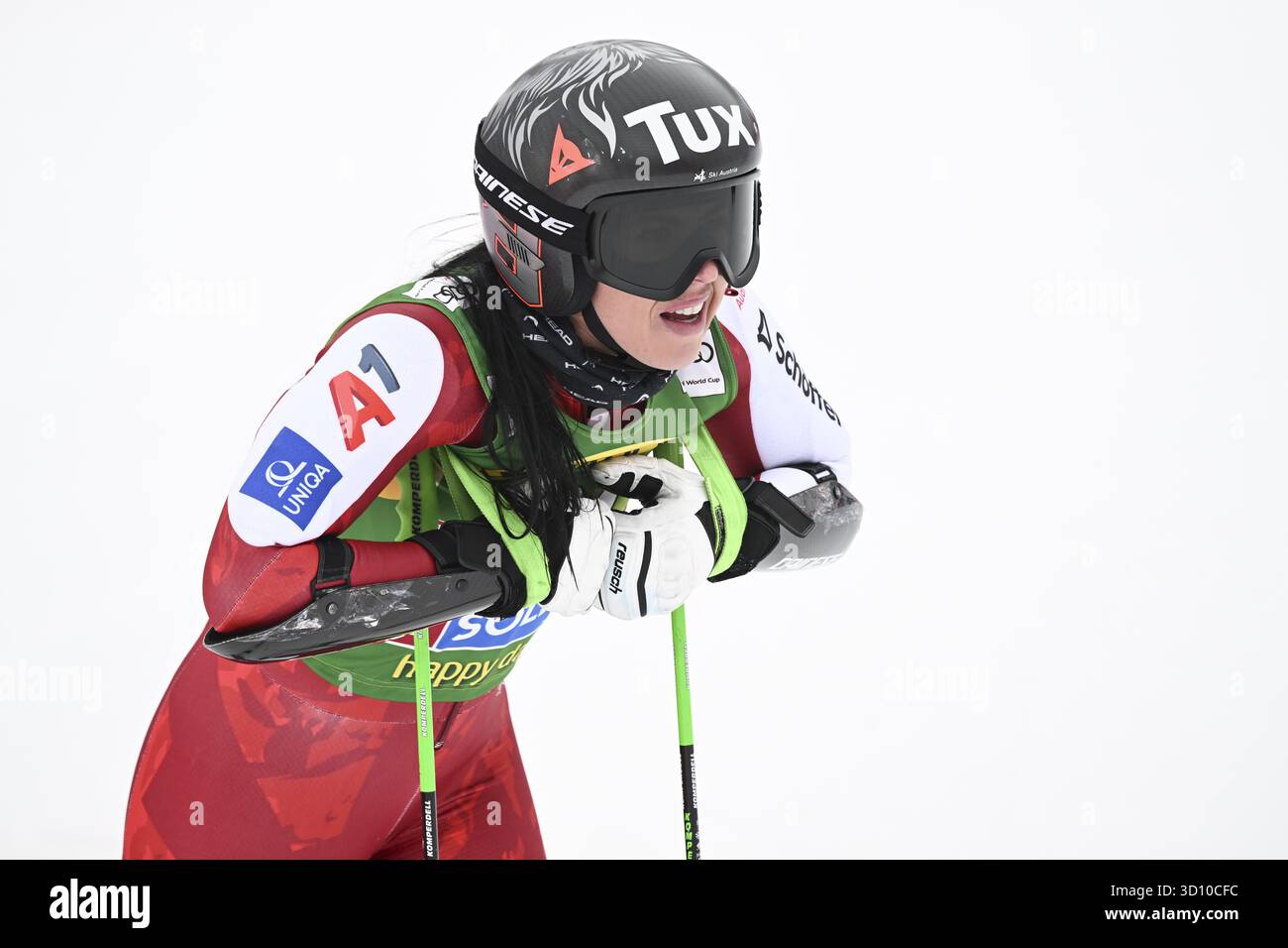 SOELDEN, AUSTRIA - OCTOBER 25: Stephanie Brunner of Austria looks on ...