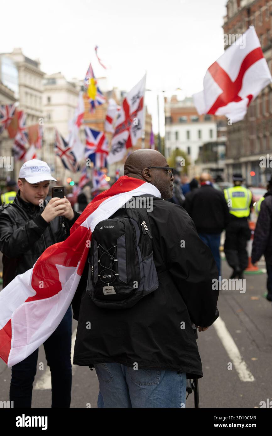 UKIP March through Kensington to MArble Arch, London, UK Stock Photo ...