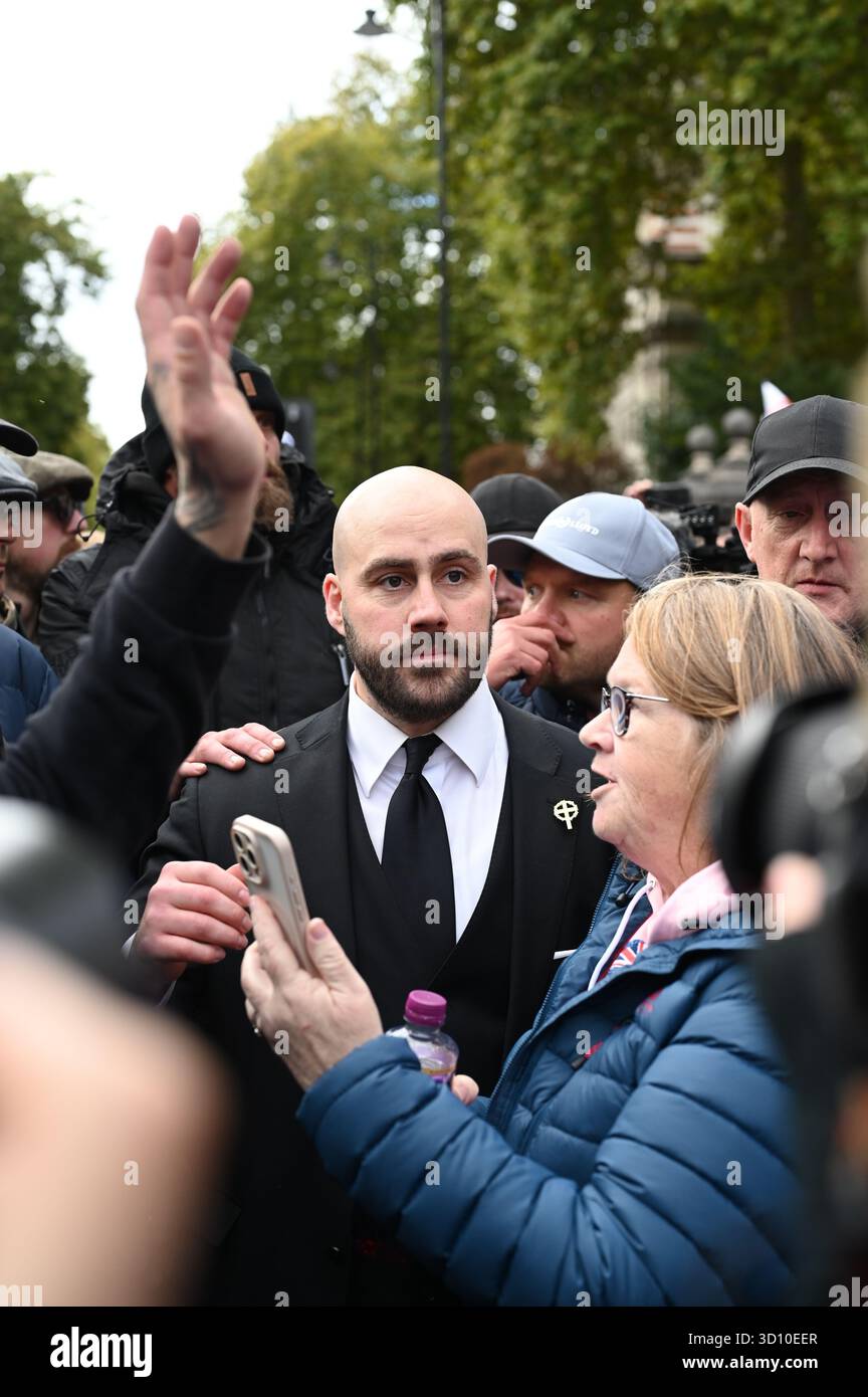 London, United Kingdom. 25, October, 2025. UKIP leader, Nick Tenconi ...