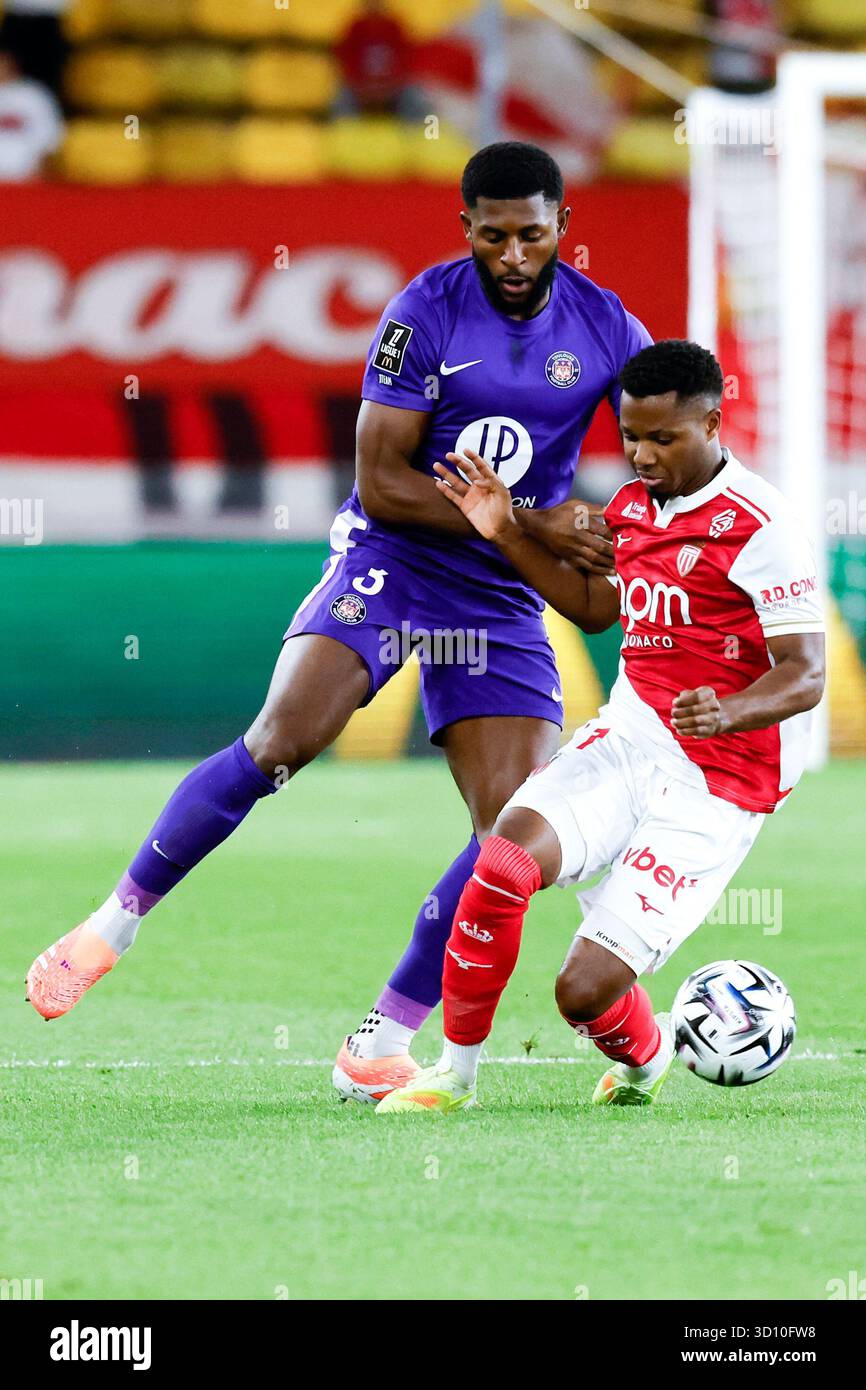03 Mark MCKENZIE (tfc) - 31 Ansu FATI (asm) during the Ligue 1 McDonald ...