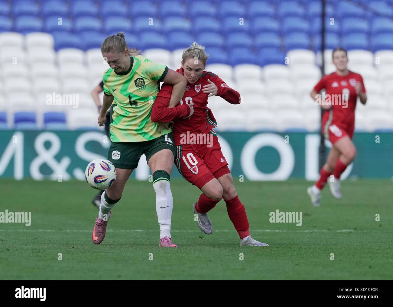 Cardiff,UK, 25 Oct 2025 Jess Fishlock #10 of Wales Clare Hunt of ...