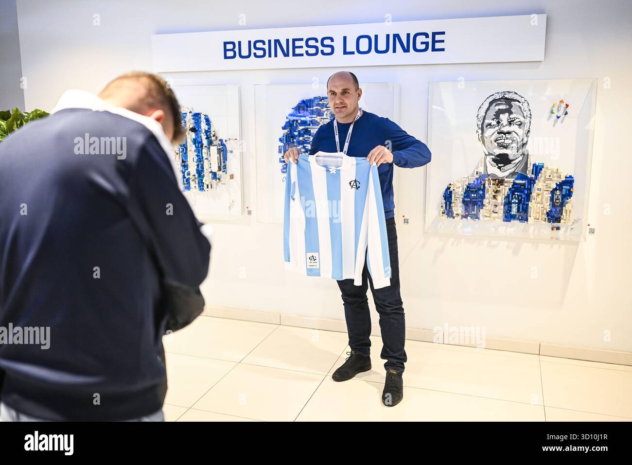 Former KAA Gent player Milos Maric pictured before a soccer match ...