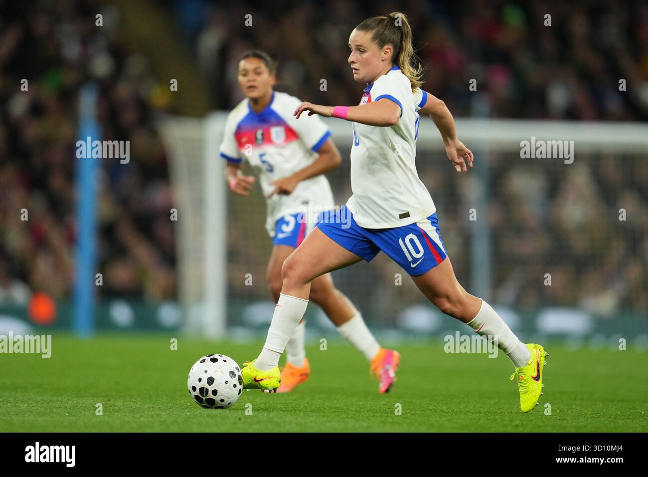 England's Ella Toone in action during an international women's friendly ...