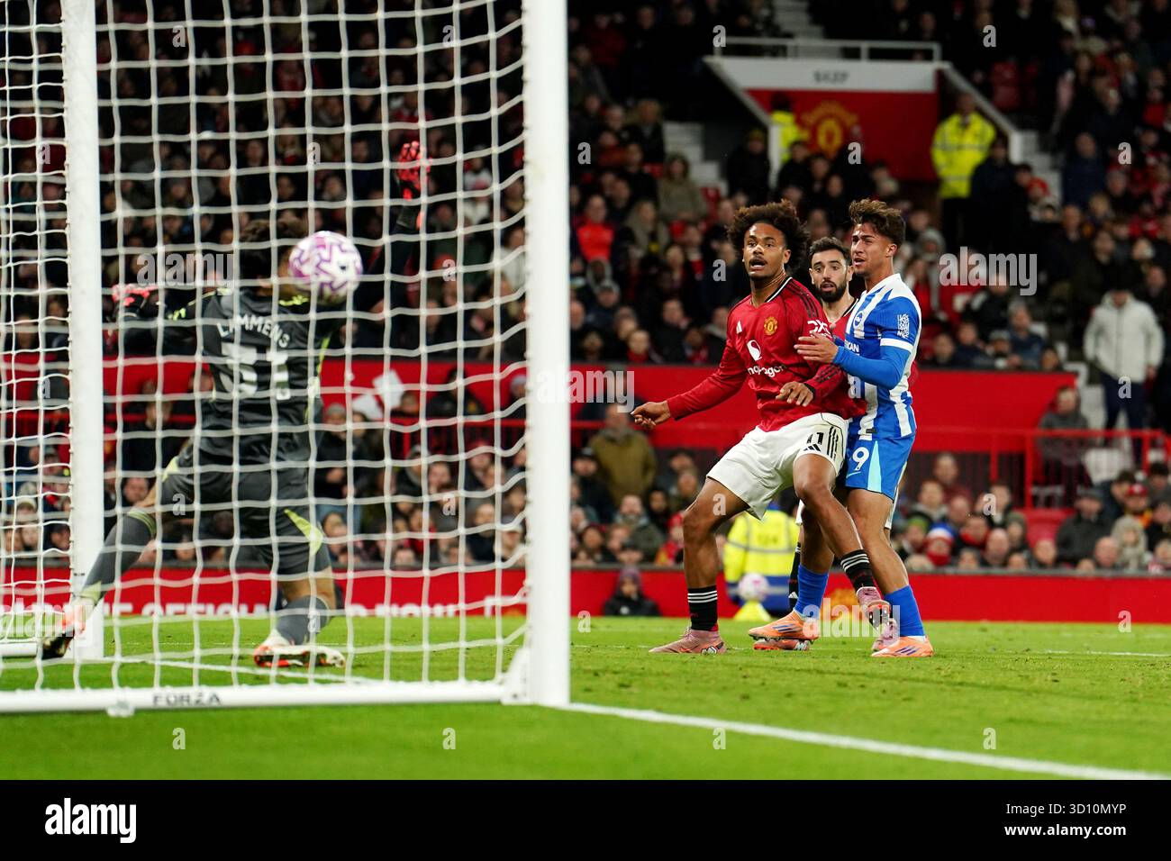 Brighton and Hove Albion's Charalampos Kostoulas scores their side's ...
