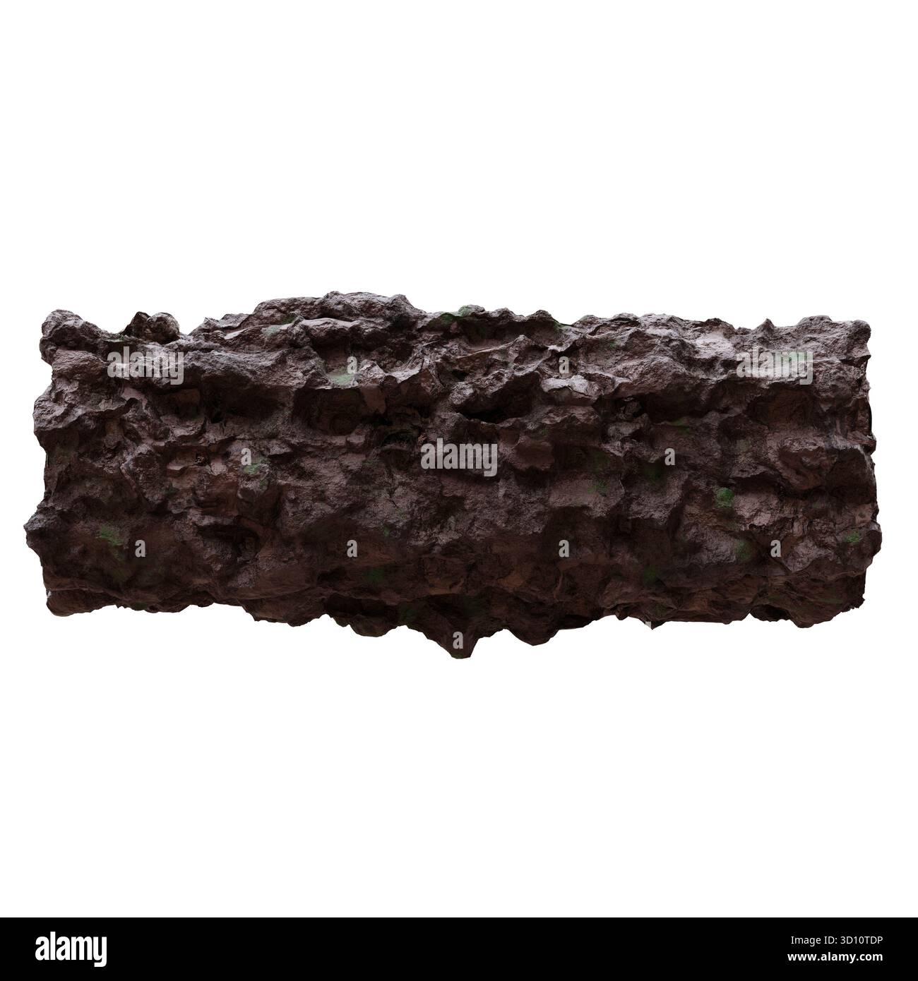 Weathered tree trunk isolated on white 3d render Stock Photo - Alamy