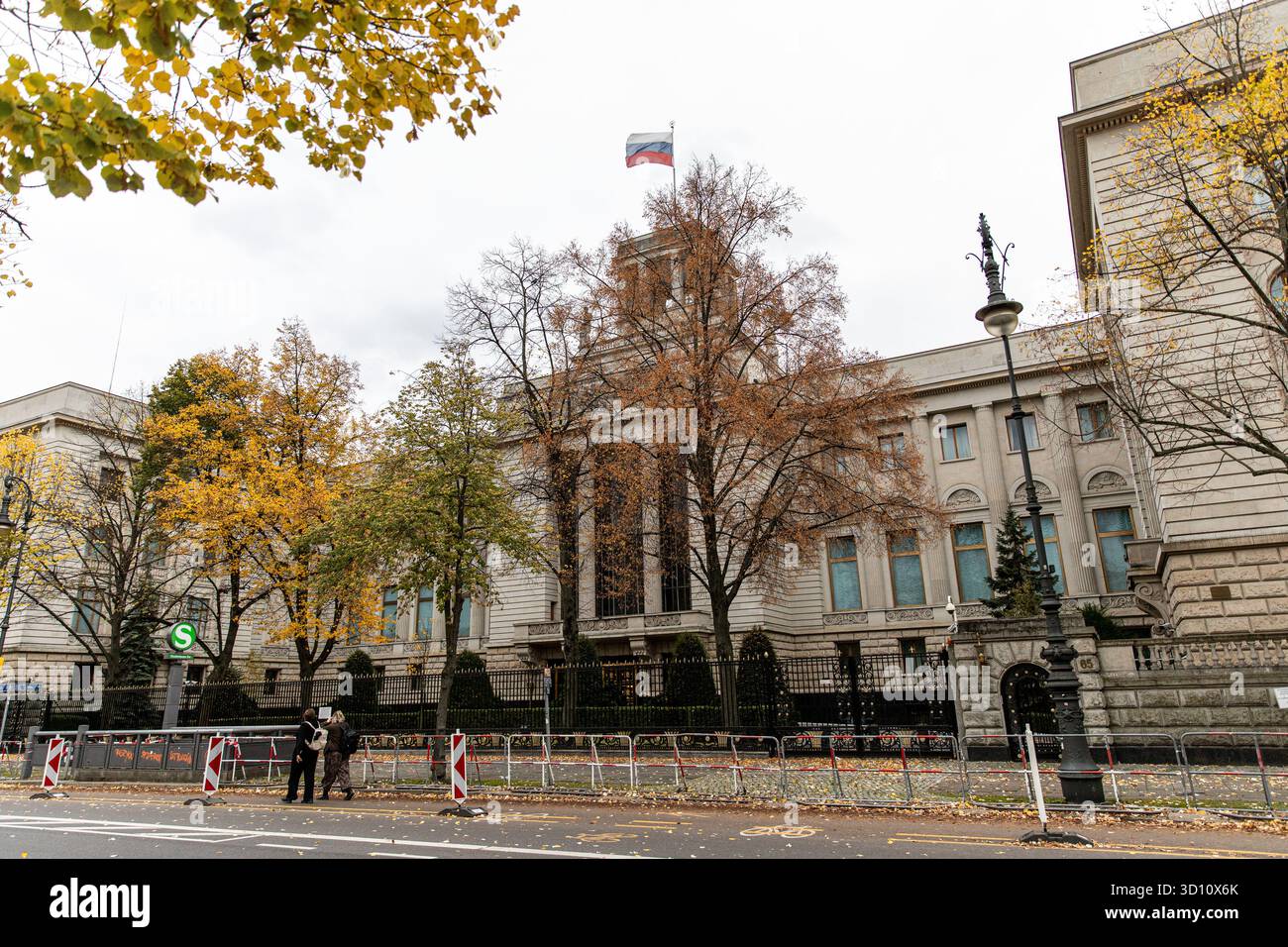 October 25, 2025, Berlin, Berlin, Germany: The Russian Embassy on Unter ...