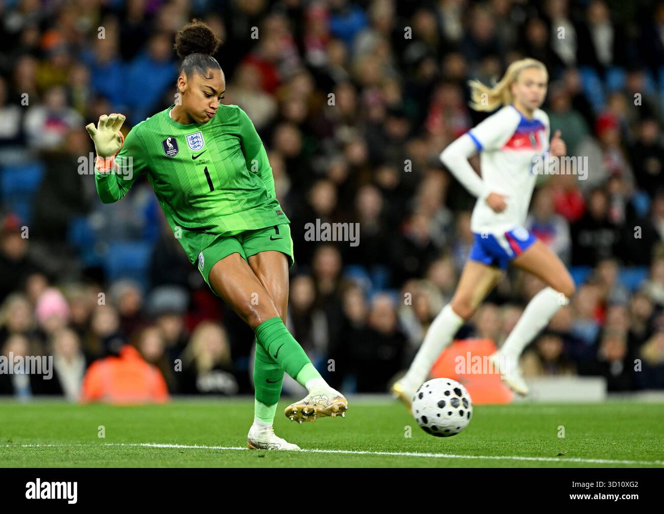 England goalkeeper Khiara Keating during the international friendly ...