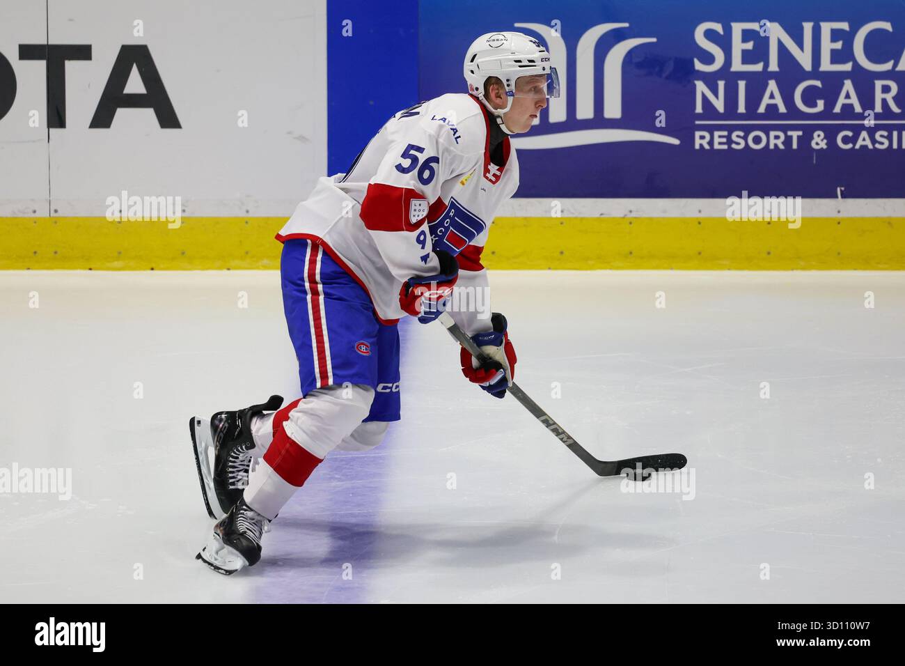October 24th 2025: Laval Rocket defenseman Adam Engstrom (56) skates in ...