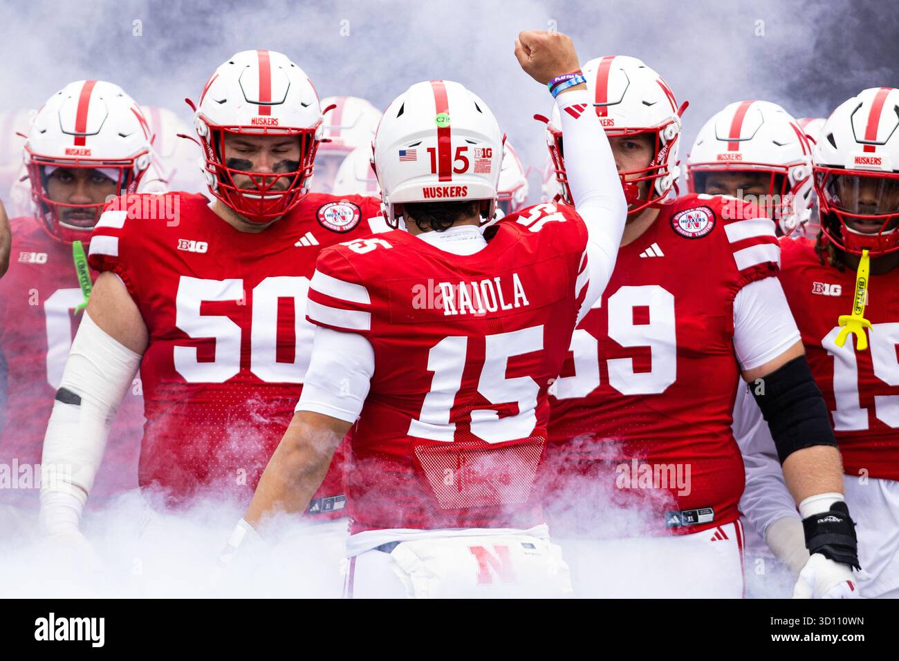 LINCOLN, NE - OCTOBER 25: Nebraska quarterback Dylan Raiola (15 ...
