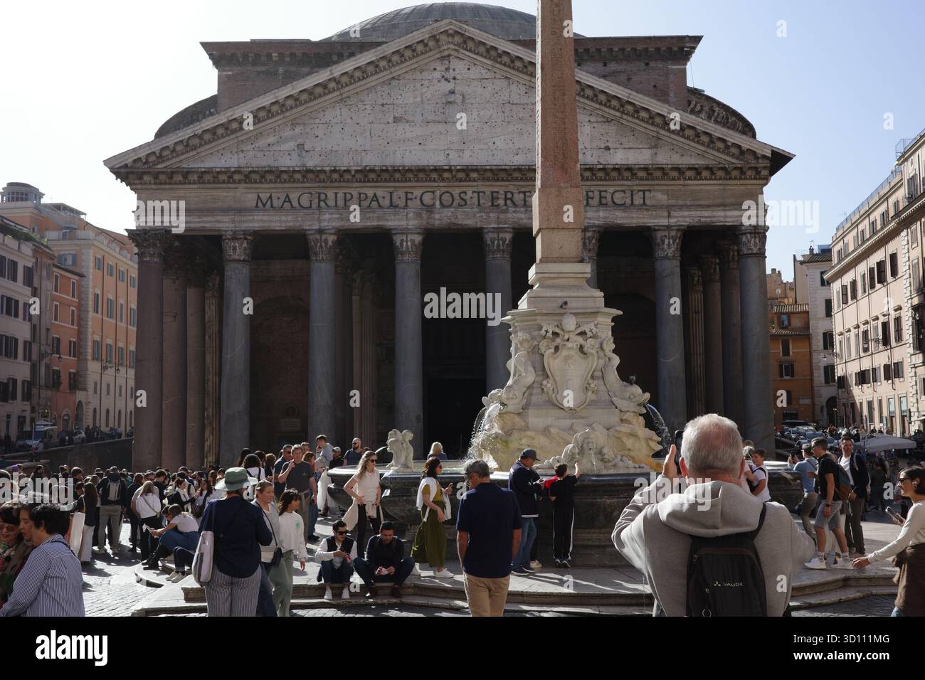 A general view of the Pantheon in Rome, Italy, where a 70-year-old ...