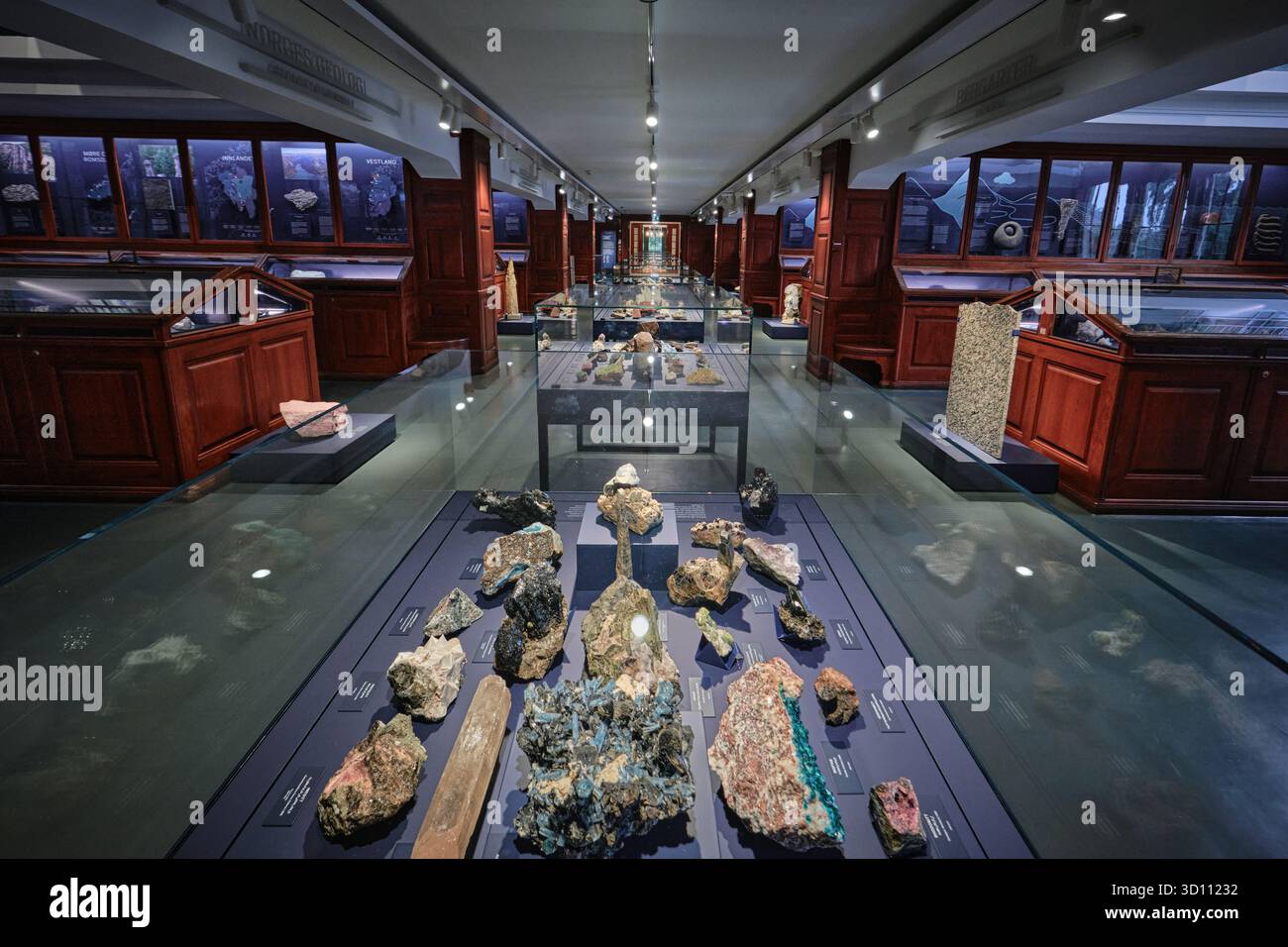 Oslo, Norway - September 6, 2025: Mineral Collection at the Museum of ...