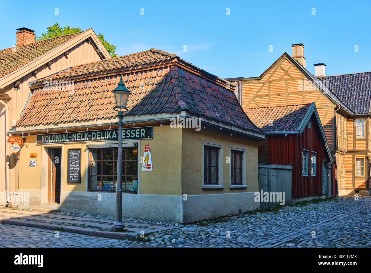Oslo, Norway - September 8, 2025: Old street in Norwegian Museum of ...