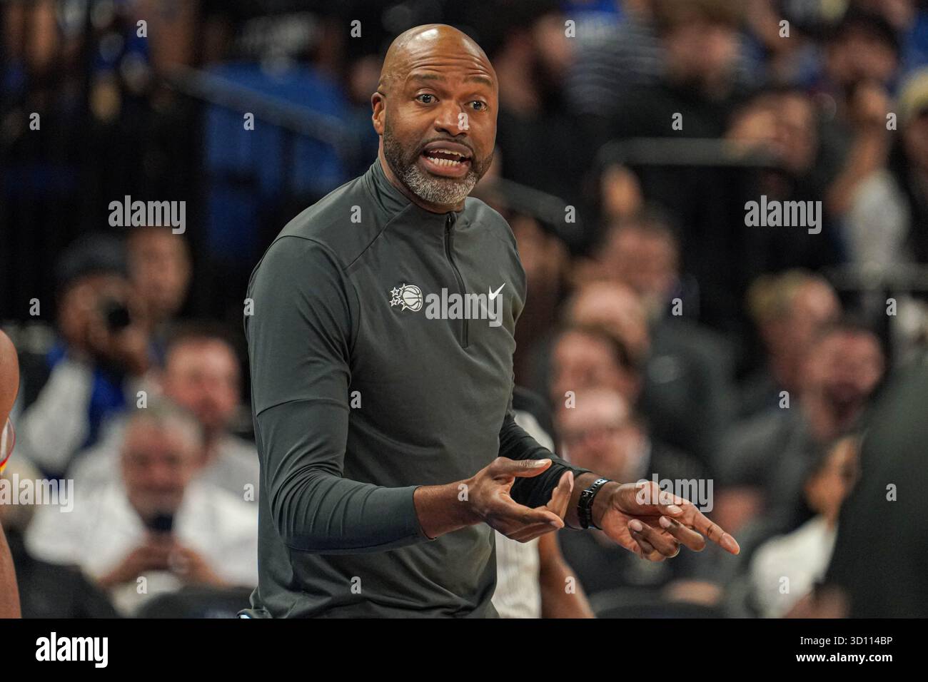 Orlando, Florida, USA, Ocober 24, 2025, Orlando Magic head coach Jamahl ...