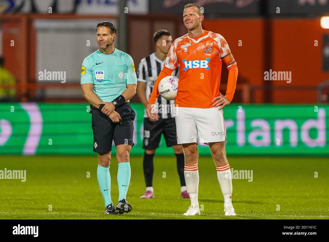 VOLENDAM, NETHERLANDS - OCTOBER 25: Henk Veerman captain of FC Volendam ...