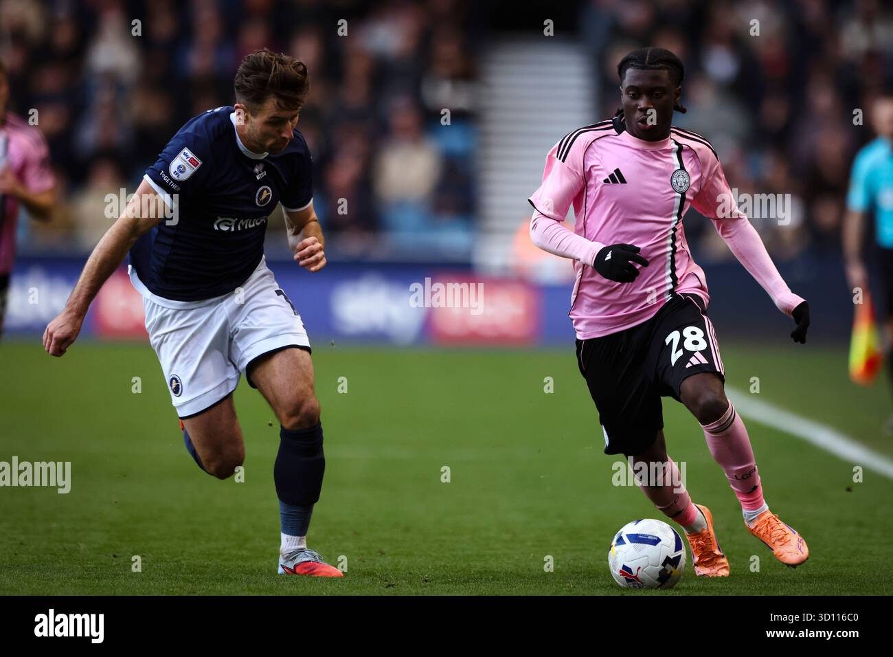 Jeremy Monga of Leicester City on the ball during the Sky Bet ...