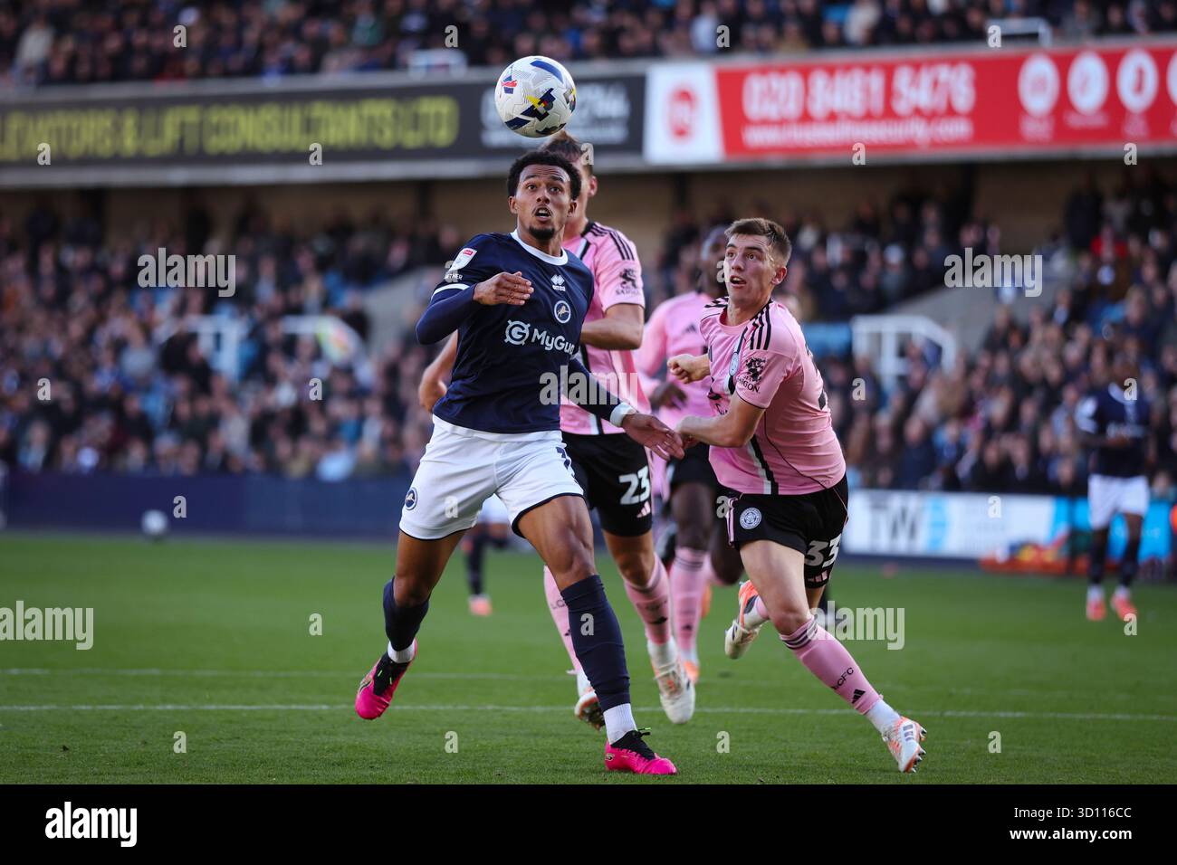 Femi Azeez of Millwall controls the ball on his way to scoring his goal ...