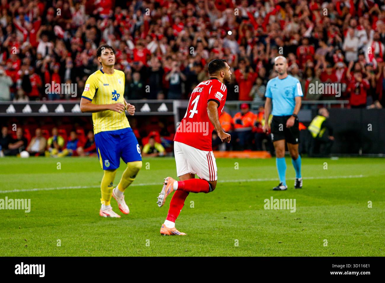 Vangelis Pavlidis of SL Benfica celebrates after scoring a goal during ...