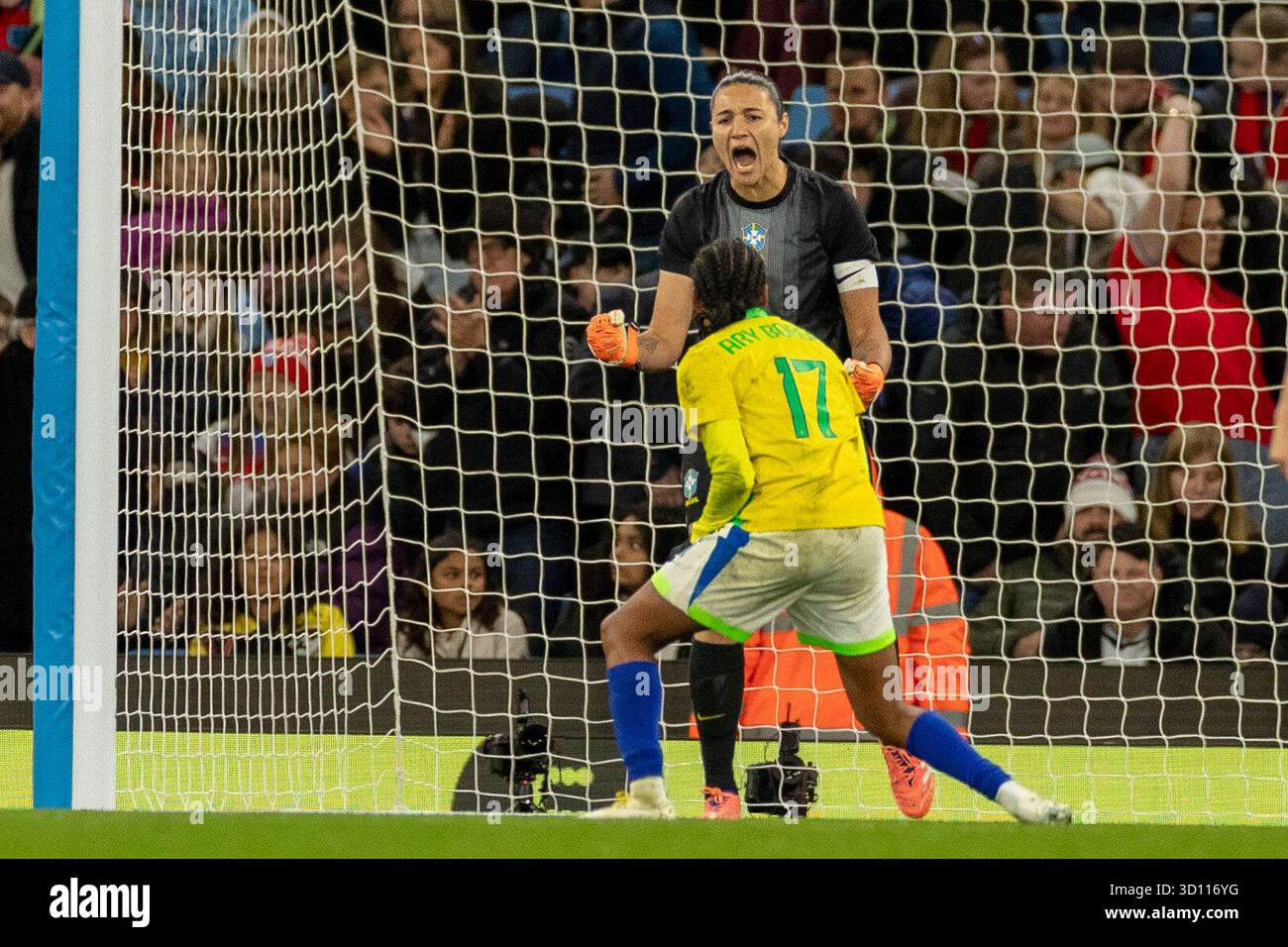 Lorena Da silva #1 of Brazil celebrates at full time during the ...