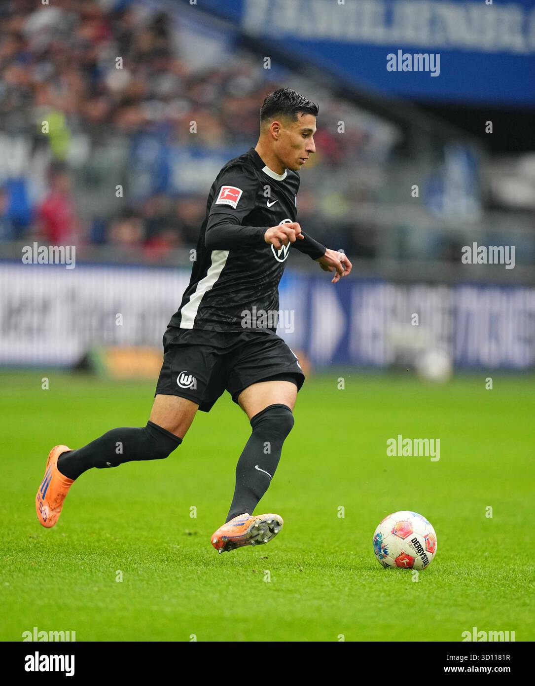 October 25 2025: /Adam Daghim of VfL Wolfsdurg controls the ball during ...