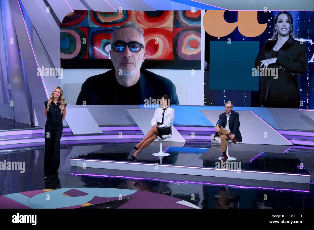 Milan - TV Show "TV Talk" - Rai 3 - Nunzia De Girolamo, Saverio ...